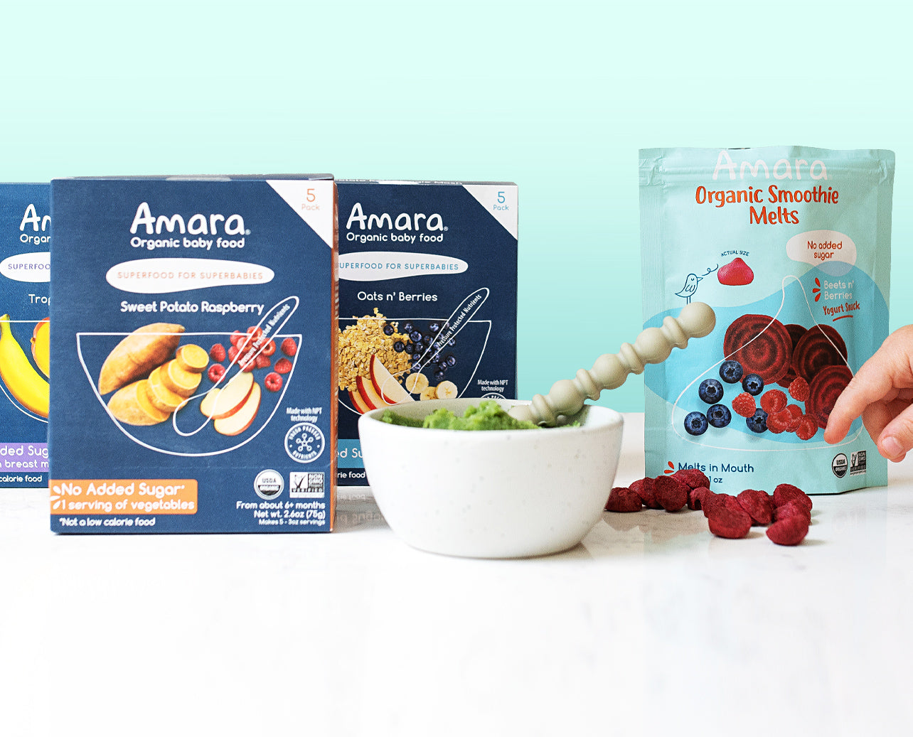 Amara | Yogurt Smoothie Melts | Organic Baby Food | Toddler Snacks