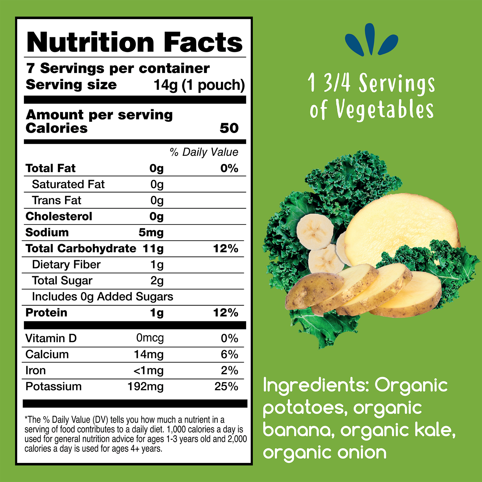 Kale Potato Mash | Best Organic Baby Food | Gluten Free Pouches For ...