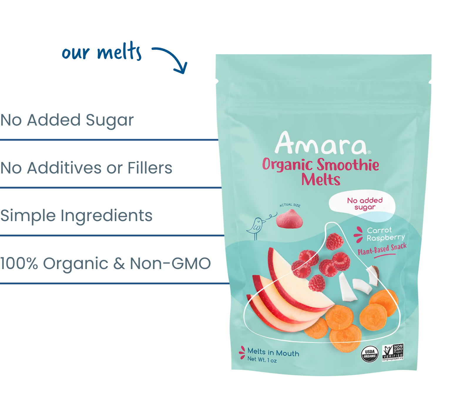 Plant-Based Smoothie Melt Variety Pack - Amara Organic Foods