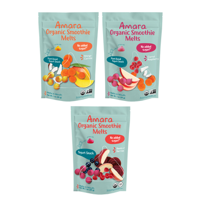 Sampler Smoothie Melts Snack Variety Pack - Amara Organic Foods