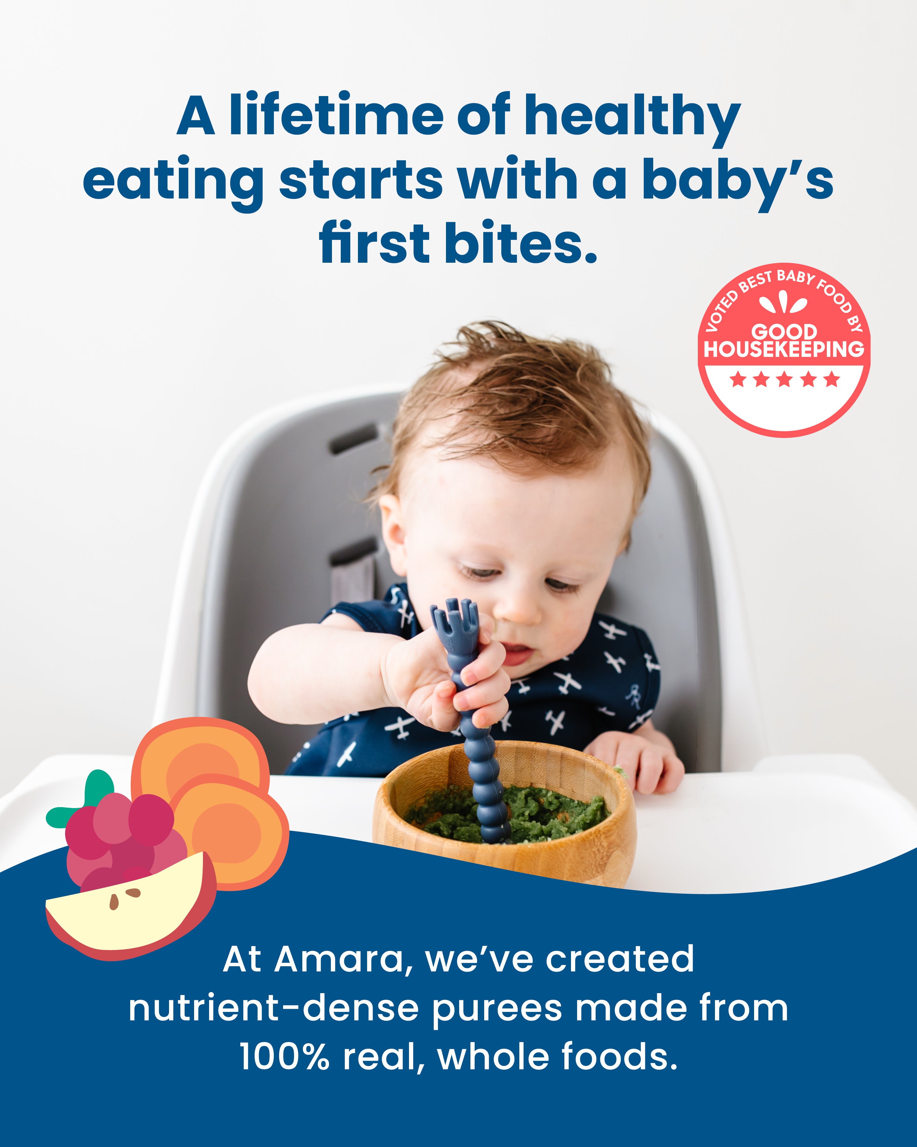Amara Baby Food Powders / Introduction to Solids Variety Pack - Amara ...