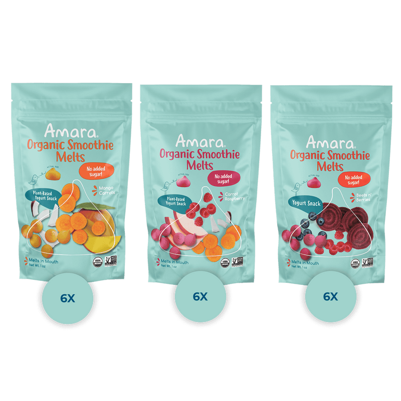 Sampler Smoothie Melts Snack Variety Pack - Amara Organic Foods
